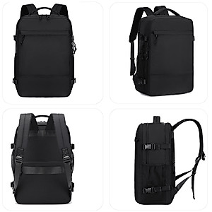 Shaelyka Medium Travel Backpack, 23L Carry On Backpack,Flight Approved Water Resistant Luggage Backpack Fit 15.6 Inches Laptop