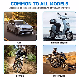 Car Tire Valve Stem Cap, 12 Pcs Wheel Valve Covers, Leak-Proof Air Caps Cover, Airtight Aluminum Alloy Hexagon Shape Tyre Accessory, Universal for Auto, Truck, SUV, Motorcycle, Bike (Silver)