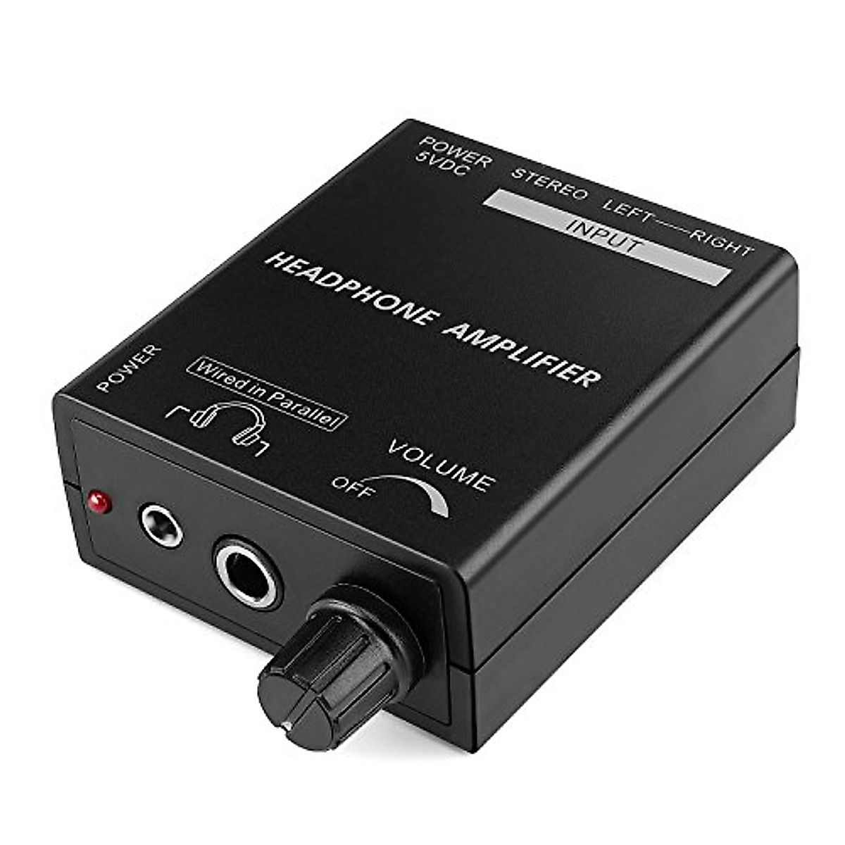 TNP Portable Headphones Amplifier Stereo Headphone Earphone Amp Volume Control Audio Booster with RCA Input 3.5mm 6.3mm Output Jack & Power Switch