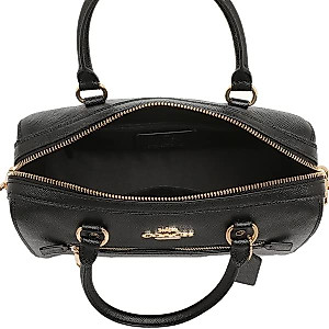 Coach Rowan Leather Satchel Crossbody Purse - #F79946 - IM/Black