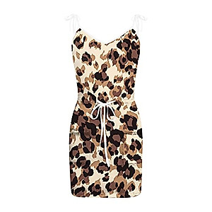 Casual Dresses for Women Plus Size Summer Dresses for Girls Summer Dresses for Women Floral Tshirt Beach Sundress Sleeveless Casual Tank Dress Yellow