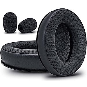 Revolver Ear Pads for Cloud Revolver / Revolver S Headset I Thicker 1 Inch Enhanced Memory Foam - Hybrid Mesh Upgrade More Comfort by DIMOST