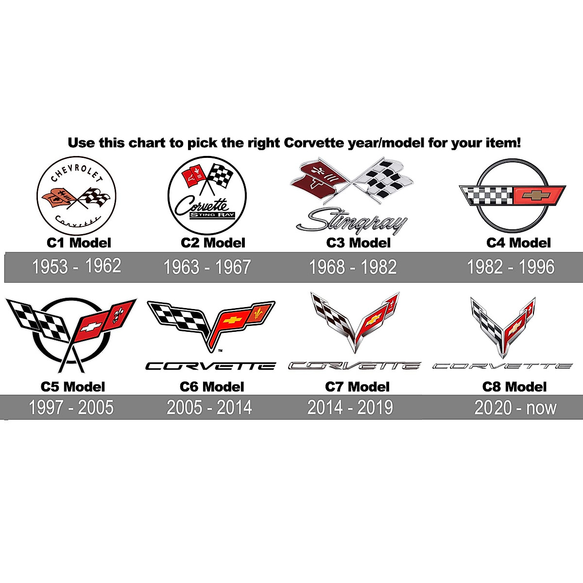 JH DESIGN GROUP Men's Chevy Corvette C7 Black Crew Neck T-Shirt (Large, Black)