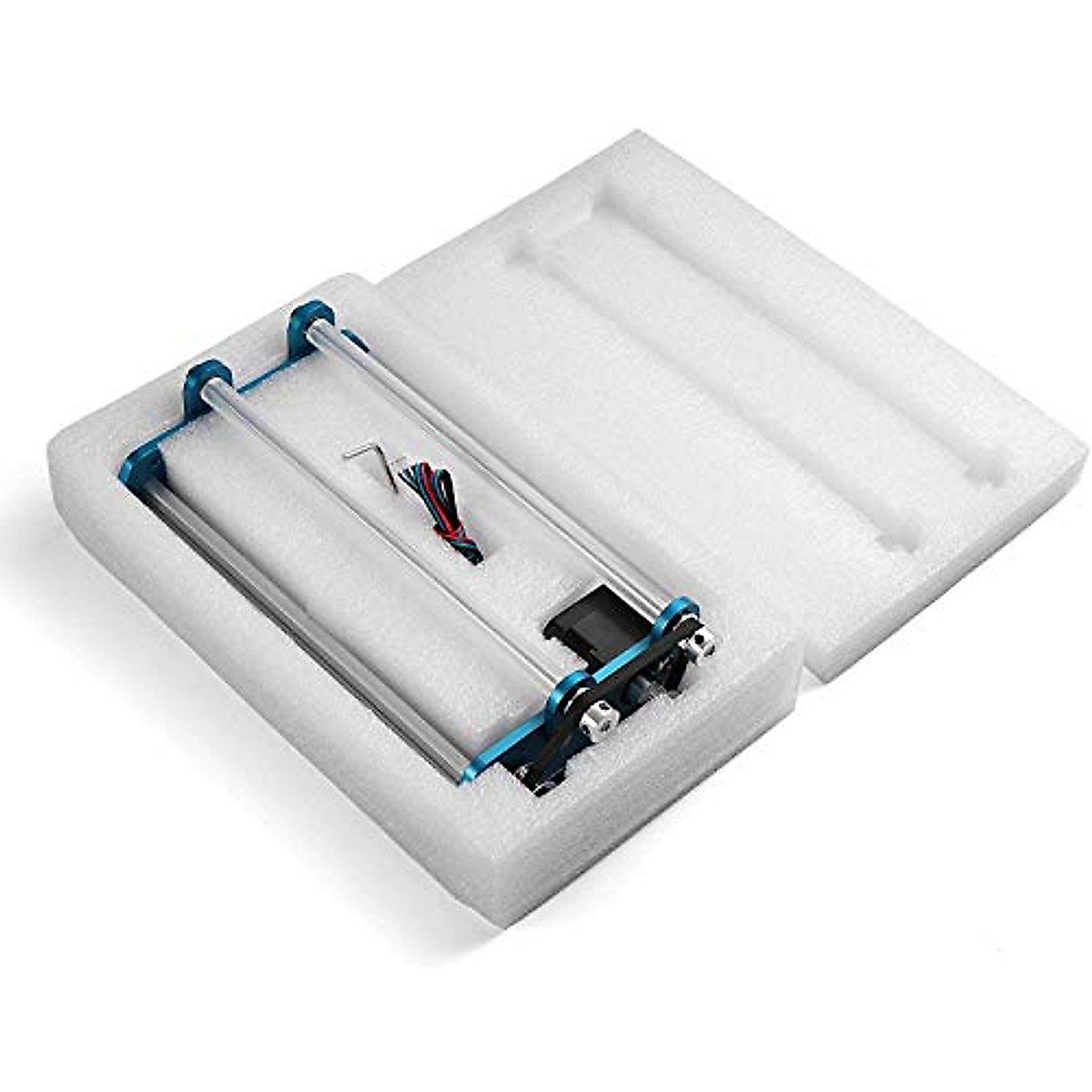 Genmitsu Laser Engraver Aluminum Y-axis Rotary Roller Engraving Module for Laser Engraving Cutting Cylindrical Objects Cans, DIY Laser Marking Compatible With Most Kinds of Desktop Laser Engravers