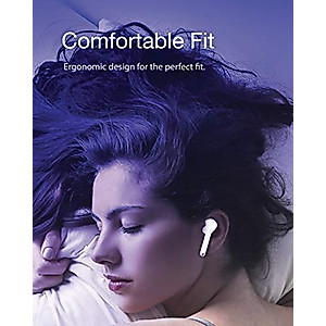 KNZ SoundMax Premium True Wireless Earphones with Qi Wireless Charging Case; Bluetooth 5 Earbuds with HD Sound Quality; Hands-Free Headset; Touch Control; Charging via USB Type-C or Wirless.