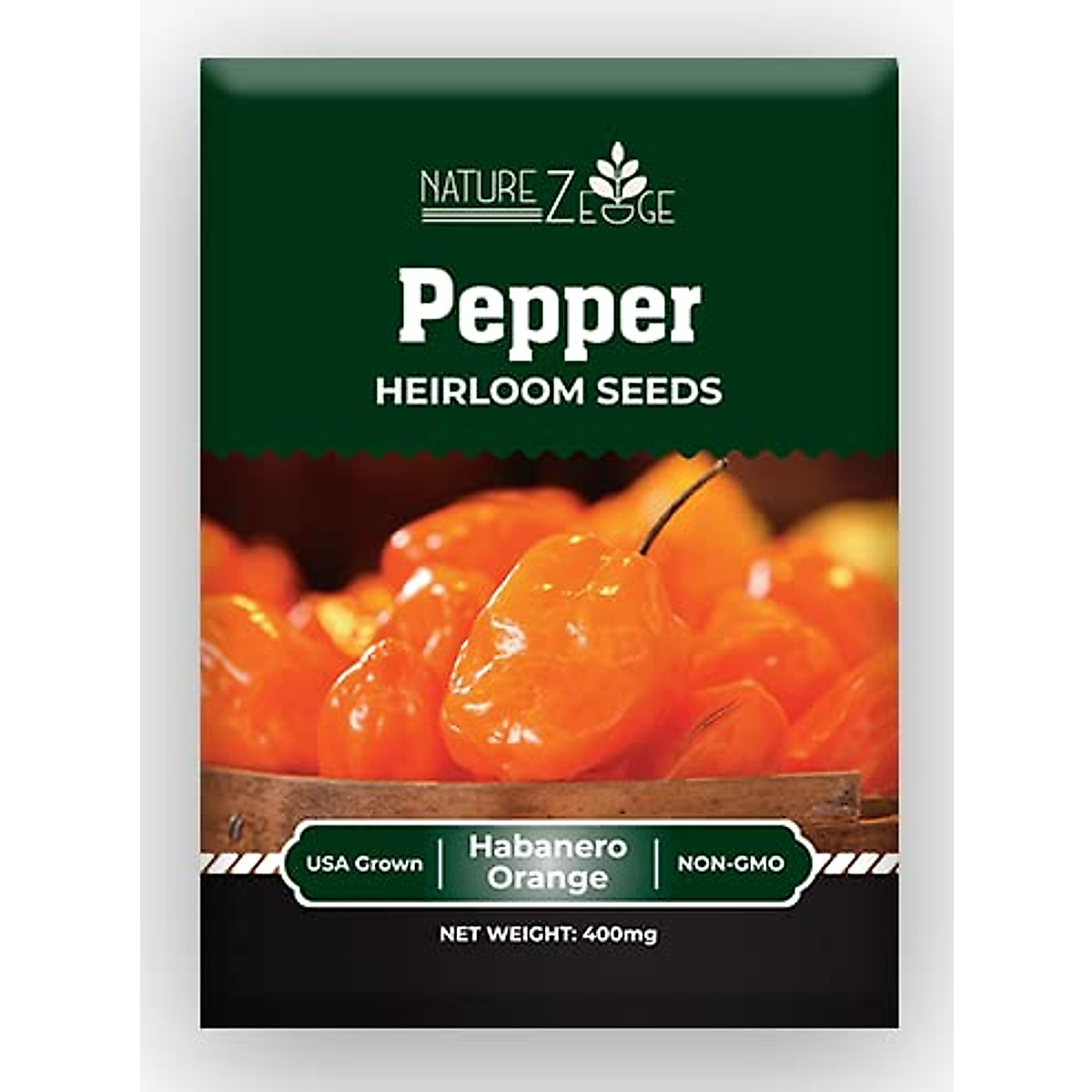 Hot Pepper Seeds for Planting, Cayenne, Hungarian Yellow, Jalapeno, Serrano, Habanero Orange, Heirloom Pepper Seeds Variety Pack, NonGMO