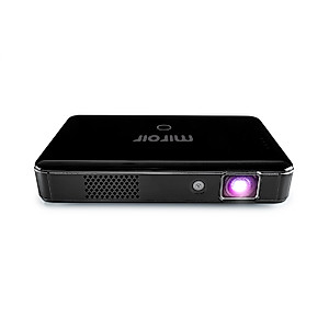 Miroir M220 HD Pro Portable LED Projector |Auto Focus |USB – C Charge & Video |Up to 2 Hour Rechargeable Battery |Native Resolution 1280 x 720p | Supports 1080p Input