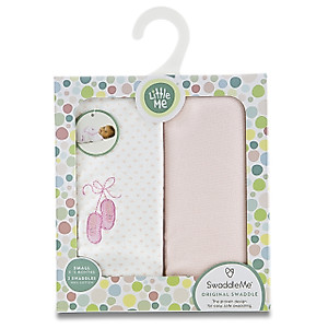 Little Me Original Swaddle 2-PK Prima Ballerina (SM)