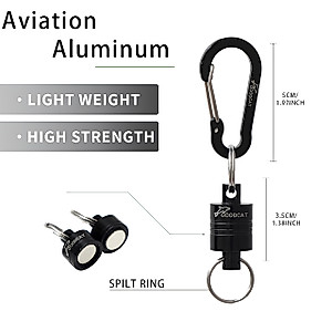 GOODCAT Fly Fishing Net, Bass Trout Landing Net, Folding Fishing Nets Fresh Water, Safe Fish Catching or Releasing, Fly Fishing net Magnetic Release (A:Square-Extend Length:24.6")