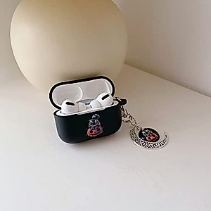 Aripod Pro Frosted case, AirPod Pro Case Cover Compatiable with AirPod Pro,Full Protective Durable Shockproof Drop Proof with Keychain (PRO Skull Rabbit)