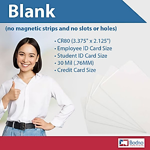 500 Pack - Bodno Premium CR80 30 Mil Graphic Quality PVC Cards