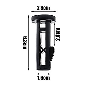 Trash Can Latch，6 Pcs Rash Can Latch 62mmx16mm Black Plastic Fit for 240L Household and Commercial Wheelie Trash Bins