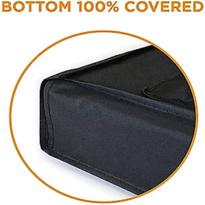 Szblnsm Outdoor TV Cover 55" - 58" - with Bottom Cover - 600D Water-Resistant and Dust-Resistant Material- Fits Your TV Better