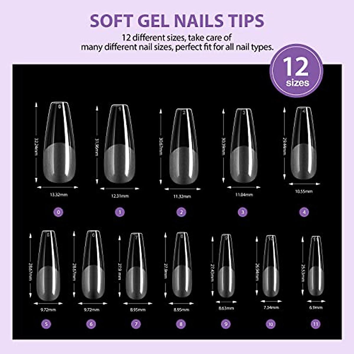 SAVILAND Gel X Kit: Gel Nail Kit with Nail Drill 0.5Oz Nail Glue Gel 500PCS Long Coffin Acrylic Nail Tips U V Light Beginner-Friendly Gel Kit with Everything Home Salon DIY Nail Art Manicure Gift