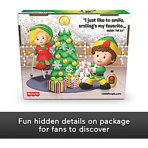 Little People Collector Elf Movie Special Edition Figure Set in Christmas Display Gift Box for Adults & Fans