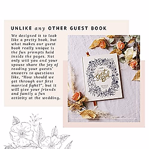 Lily & Val Wedding Guest Book, Fun Wedding Ideas, Alternative Wedding Guest Book, Capture Memories with Wedding Book for Decoration