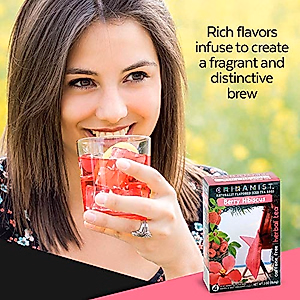 China Mist Iced Tea – Berry Hibiscus Herbal Tea Infusion – Refreshing and Delicious – Each Tea Bag Yields 1/2 Gallon – 4 bags.