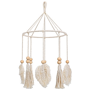 Boho Crib Mobile Handmade Neutral Crib Mobile Hanging Ceiling Mobile Nursery Decoration for Nursery Room Decor