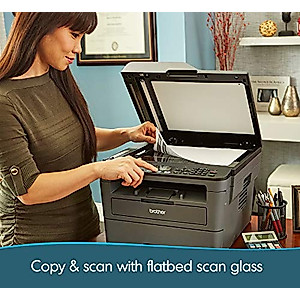 Brother Monochrome Laser Printer, Compact All-In One Printer, Multifunction Printer, MFCL2710DW, Wireless Networking and Duplex Printing, Amazon Dash Replenishment Enabled (Renewed)