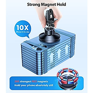 VICSEED for MagSafe Car Mount [2023 Upgraded 20 Strongest Magnet] Magnetic Phone Holder for Car Vent 360 Adjustable Magnetic Phone Mount for Car Fit for iPhone 14 13 12 Pro Max Plus Mini MagSafe Case
