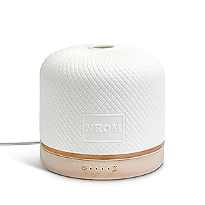 NEOM – Wellbeing Pod Luxe | Premium Ceramic Ultrasonic Essential Oil Diffuser, 350ml | Ceramic Cover, Remote Control, LED Light & Timer | Aromatherapy Diffuser | Home Fragrance…