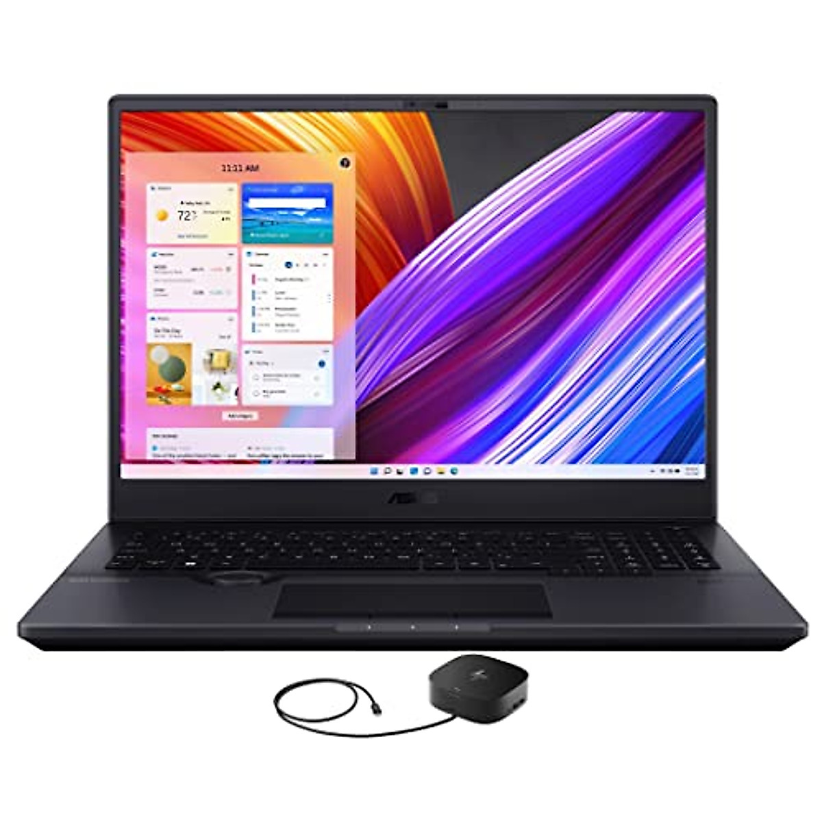 ASUS ProArt Studiobook 16 Workstation Laptop (Intel i7-12700H 14-Core, 16GB DDR5 4800MHz RAM, 2x4TB PCIe SSD RAID 0 (8TB), GeForce RTX 3070 Ti, 16.0" 60Hz Win 11 Home) with G2 Universal Dock