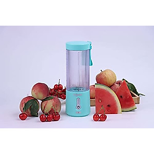 Mixerr Light Mint Portable Blender for Shakes and Smoothies, USB Rechargeable, More blends per charger, cordless blender On-the-Go 450 ml Juicer Cup for Sports, Travel and Outdoors (Light Mint)