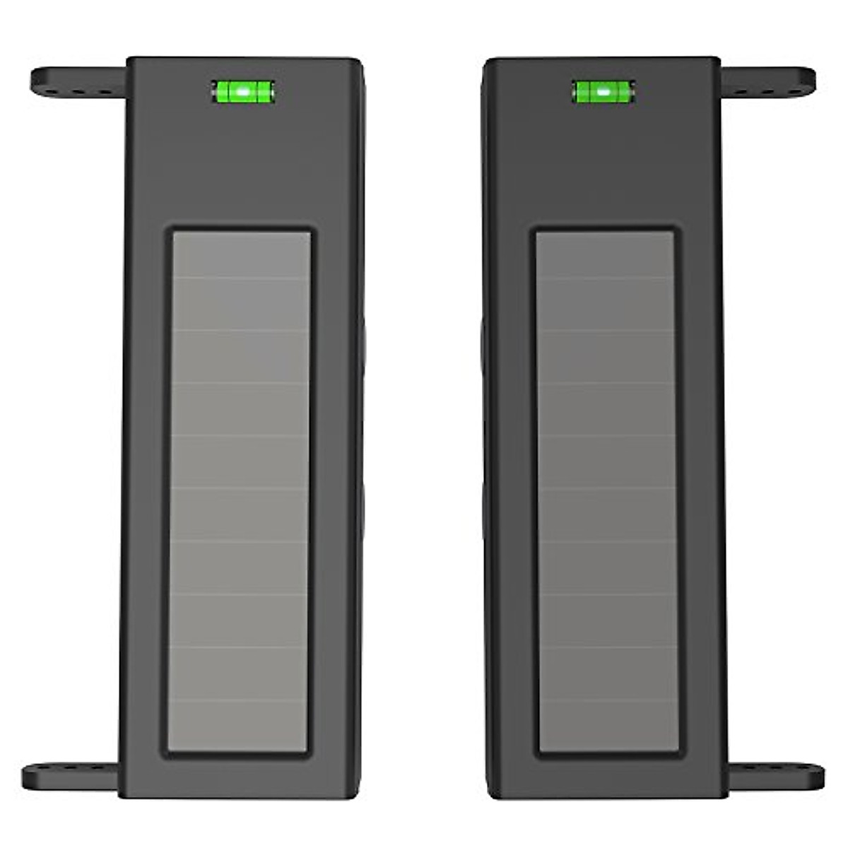 HTZSAFE Solar Wireless Outdoor Photoelectric 2 Beam Sensor Waterproof(IP66) Wireless Transmission Range Up to 1/4Mile Infrared Detection Range Up to 190 Feet