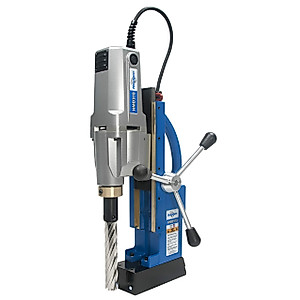Hougen HMD918 Two Speed Magnetic Drill 6" Depth with Pressurized Coolant System - 115V Drill Holes Up to 6" Deep, Multiple Stacked Plates or Extend Your Hole Reach Capability