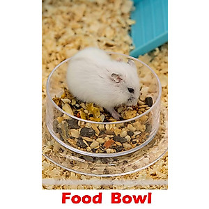 Extra Large 23" Multi-Floors Hamster Mansion Mouse Habitat Gerbil Home Rat House Small Animal Critter Expandable and Customizable Cage with Hide House Running Wheels Food Dish Water Bottle Deep Base