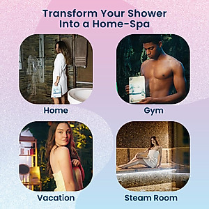 Body Restore Bath Bombs Aromatherapy 6 Pack - Christmas Gifts for Women, Stocking Stuffers, Birthday Gifts for Mom, White Elephant Gift, Travel Essentials - Bloom Shower Steamers