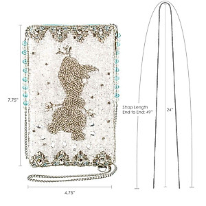 Mary Frances Ice Breaker Disney Frozen 2 Beaded Olaf Crossbody Phone Bag