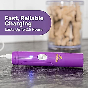 Hertzko Electric Nail Grinder for Dogs & Cats – Rechargeable Dog Nail Trimmer & Clippers, Professional Pet Grooming Kit with USB Wire for Small & Large Dogs