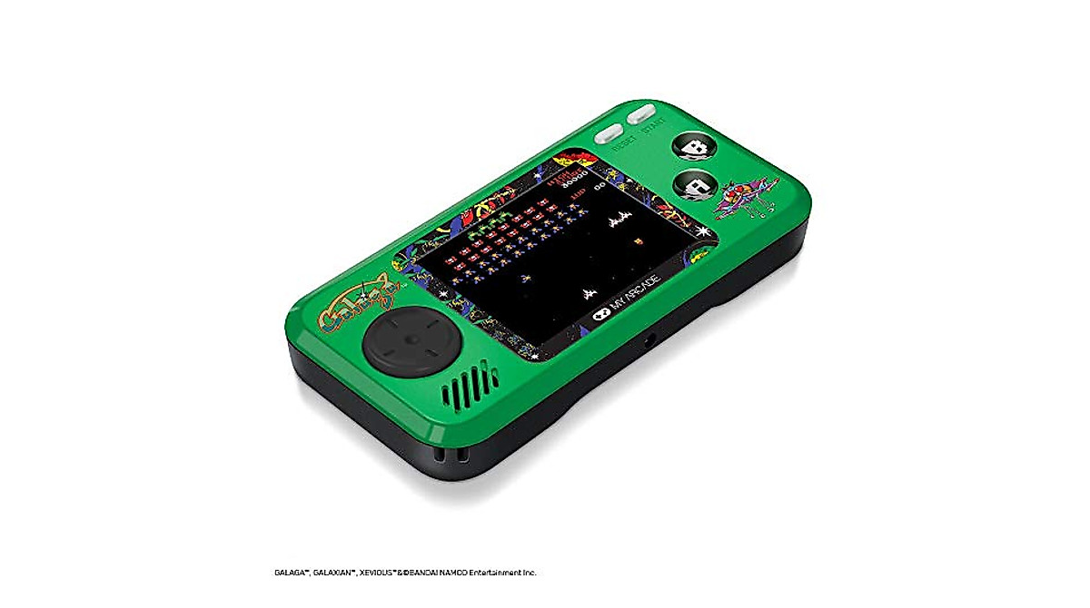 My Arcade Pocket Player Handheld Game Console: 3 Built In Games, Galaga ...