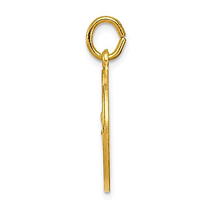 Diamond2Deal 925 Sterling Silver 24k Gold-plated Saint Christopher Medal Pendant Fine Jewelry for Women (L- 25 mm W- 19 mm)