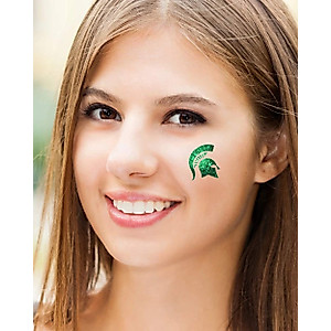 Michigan State Spartans Glitter Tattoo 2-pack