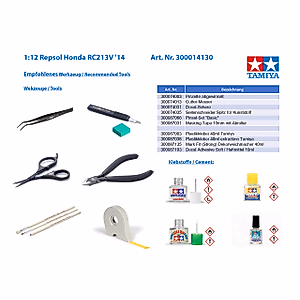 TAMIYA 14130 1/12 Repsol Honda RC213V '14 Motorcycle Plastic Model Kit