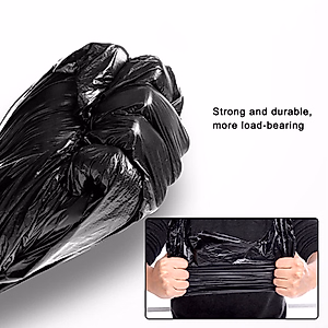 Small Trash Bags, Strong Black Garbage Bags, Unscented Thicken Bin Liner for Bedroom Home Kitchen (2 Gallon 100 Count)