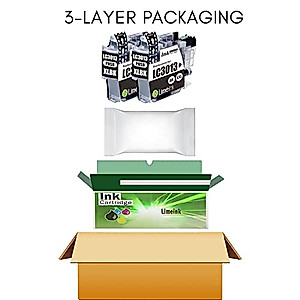 Limeink 2 Black Compatible High Yield Ink Cartridges Replacement for LC3013 LC-3013 for Brother MFC-J491DW MFC-J497DW MFC-J690DW MFC-J895DW Inkjet Printer LC 3013