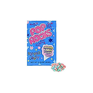 Pop Rocks Cotton Candy Bulk (0.33oz) - 72 Pack of Cotton Candy Flavored Poprocks - Retro Crackling Rock Candy - By Dr. Plenty