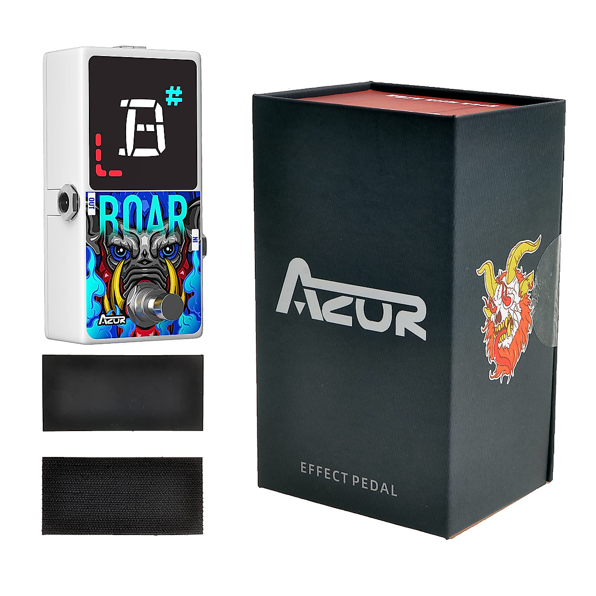 AZOR Tuner Pedal Boar Chromatic Guitar Deluxe Tuner Pedal High Precision for Guitar and Bass True Bypass AP512