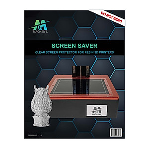 Mach5ive Screen Saver- Clear Screen Protector for Resin 3D Printers (5.5" & 6.x Screens - 3 Pack, Clear)