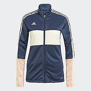 adidas womens Tiro Track Jacket Crew Navy/Pink Medium