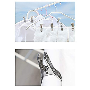 Pealeep Clothes pins, 60Pcs Metal Beach Chair Towel Clips,Heavy Duty Stainless Steel Clothespin, Beach Towel Clips Keep Your Towel from Blowing Away