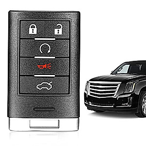 Key fob, VOFONO Keyless Entry Remote Smart Replacement Compatible with Cadillac CTS 2008-2015/ STS 2008 - 2011 (FCC ID: M3N5WY7777A) 5 Buttons