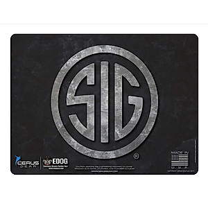 EDOG Range Warrior 27 Pc Gun Cleaning Kit - Compatible with Sig Sauer Pistols - Sig Logo Mat, Range Warrior Universal .22 9mm - .45 Kit & Tac Book Accessories Set