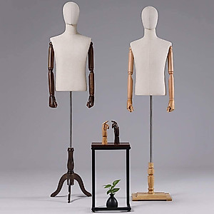 Tailors Dummy Mannequin Body Adjustable Height |Dressmakers Mannequin with Head and Arms |for Clothing Display Dressmakers Dummy
