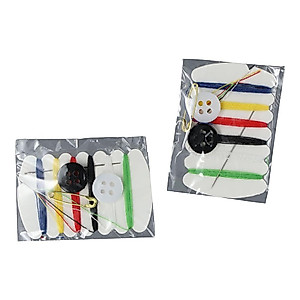 HomeSoGood 100Sets Mini Travel Sewing Sets with Needles,Thread,Buttons and Pins for Hotel and Travel Essentials (6 Colors)
