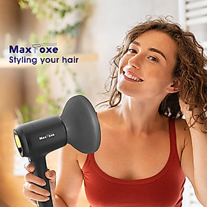 Ionic Hair Dryer, High Speed Blow Dryer, 110, 000 RPM Brushless Motor for Fast Drying, Low Noise, Memory Function, Reduce Frizz, Professional Hairdryer with Magnetic Nozzles, Diffuser for Home, Salon