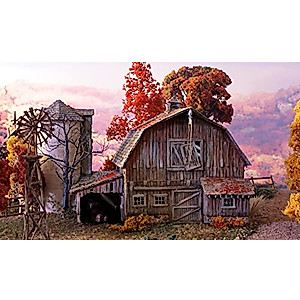 Woodland Scenics BR5038 Old Weathered Barn Built & Ready Kit, HO Scale